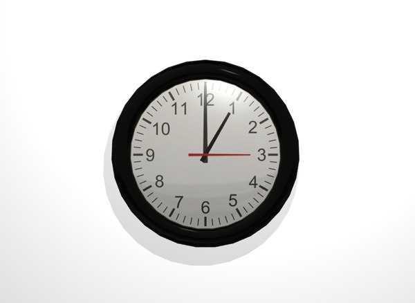 simple clock 3d model