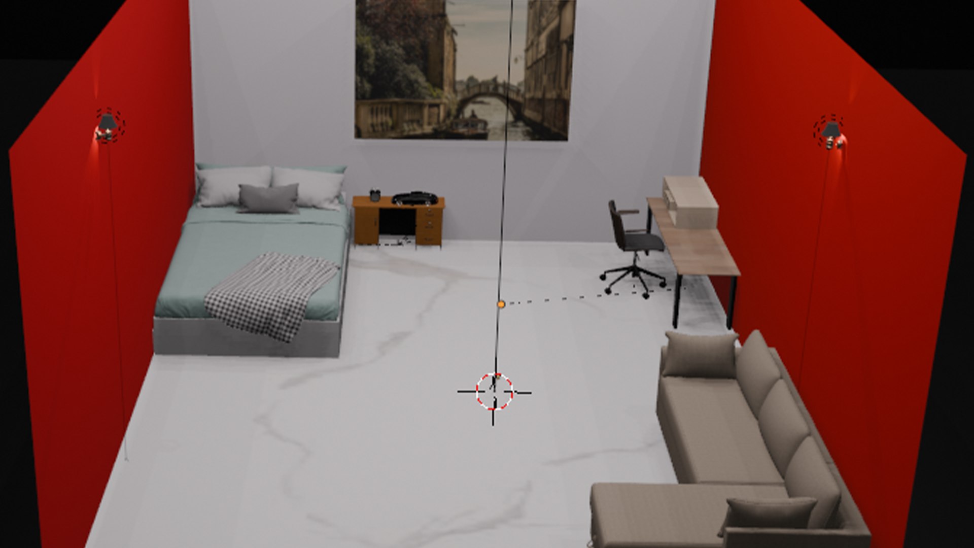 3D One Room Furniture - TurboSquid 2328971