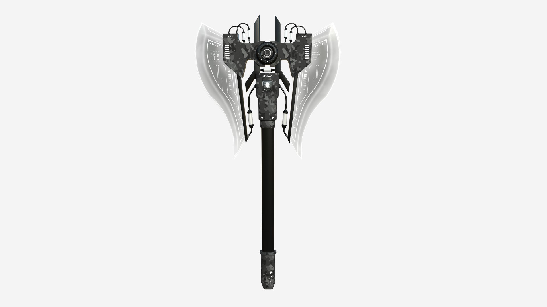 SciFi War Axe B09 Black Camo - Sci Fi Weapon Design 3D 모델 - TurboSquid ...
