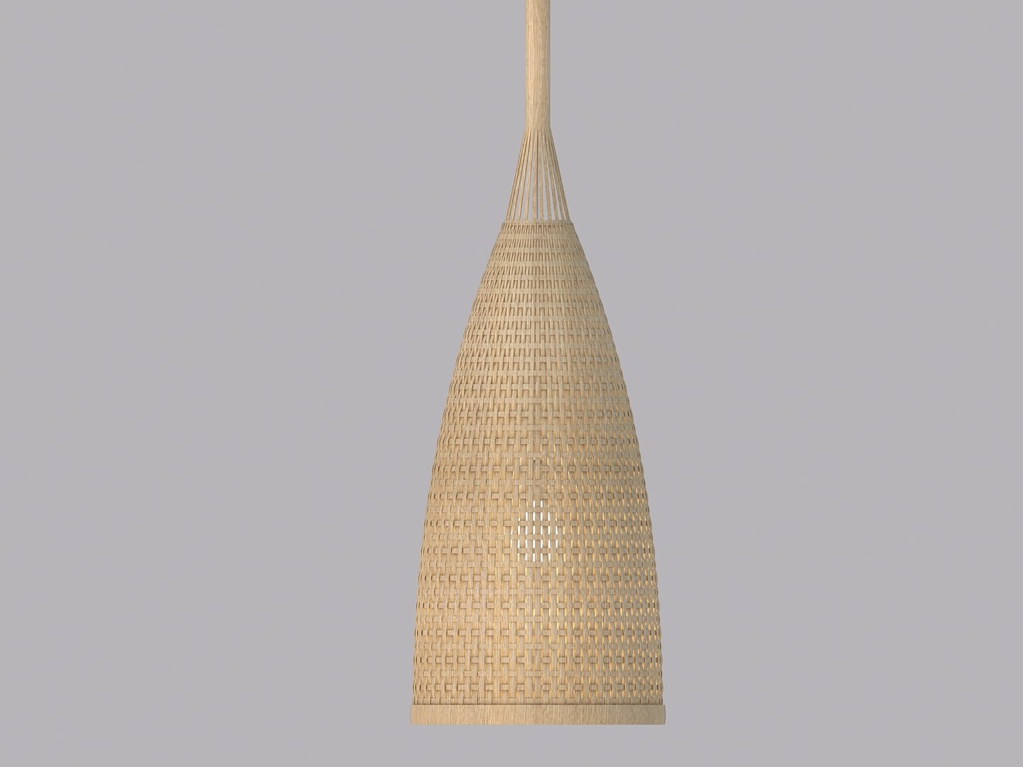 3d rattan lamp interior