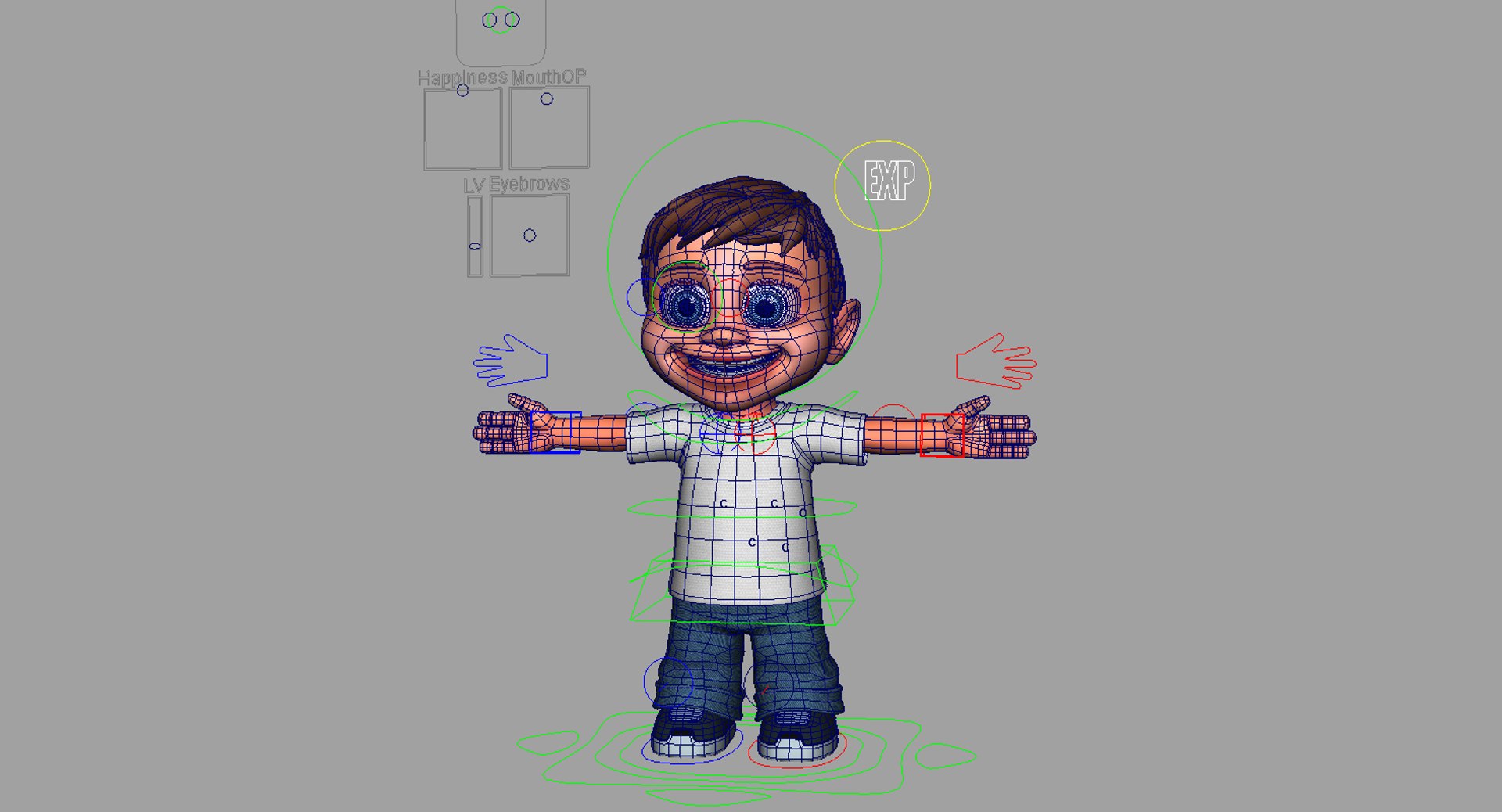 Cute Child Boy Rig 3D - TurboSquid 1544783