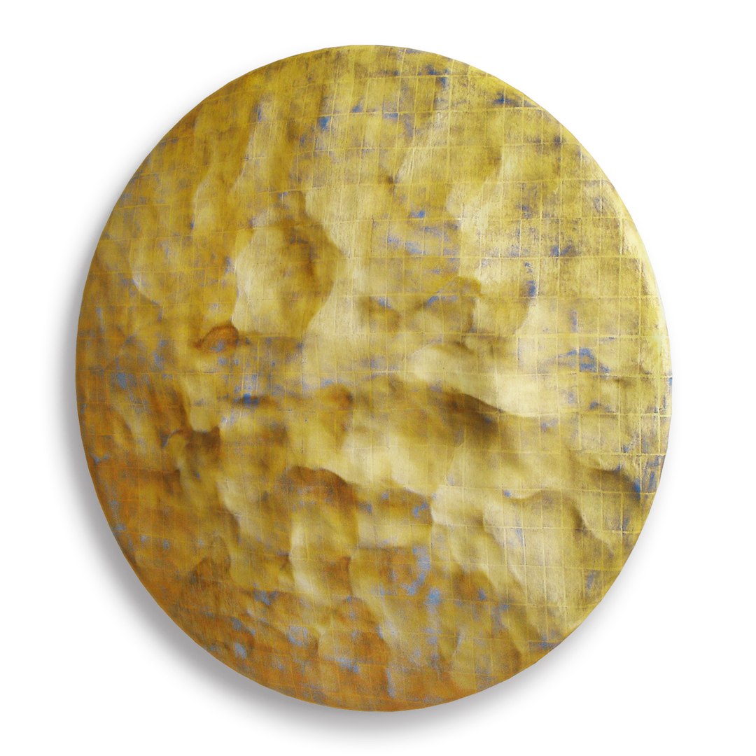 3D Model Round Wall Panel Blue Sun - TurboSquid 1945462