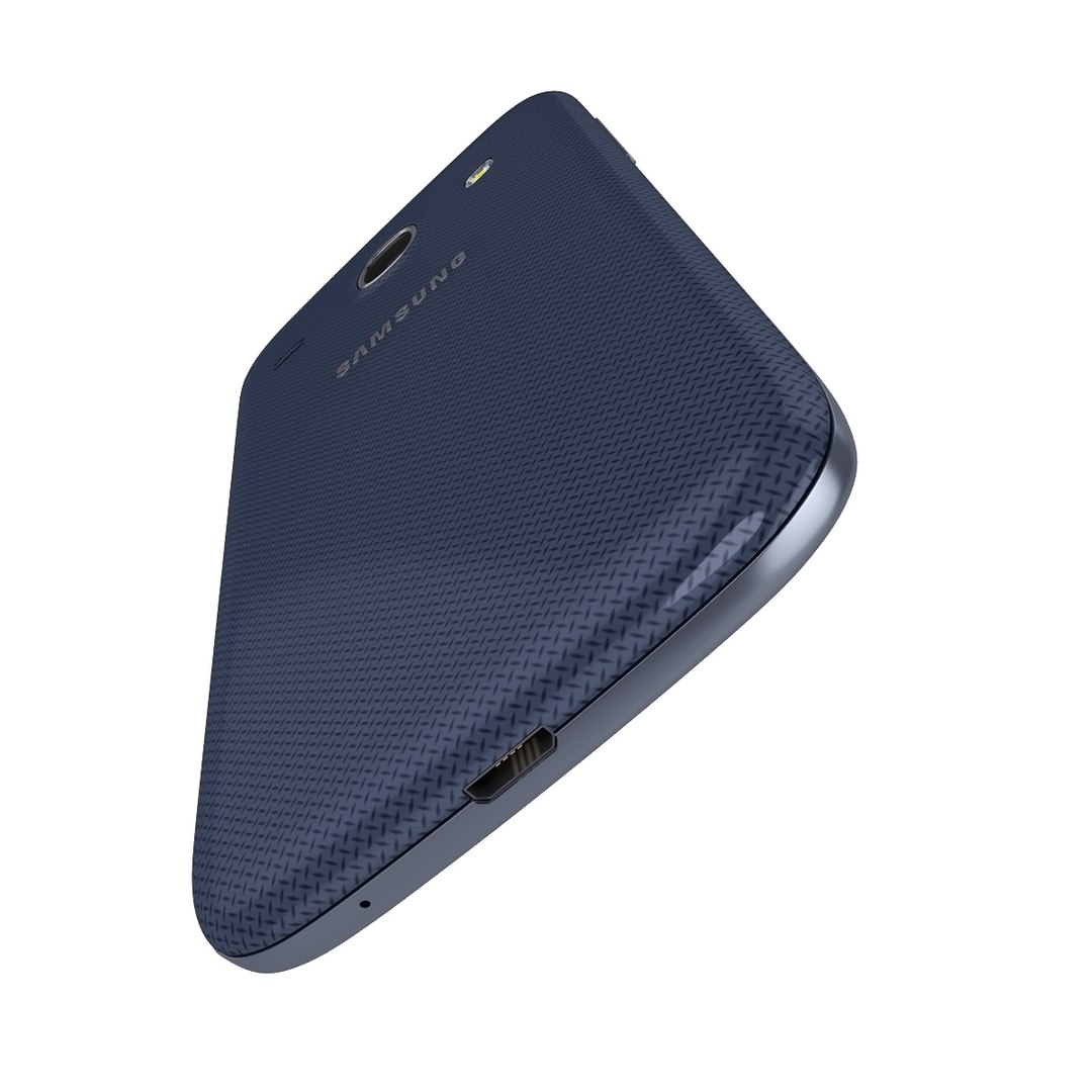Samsung Galaxy Core Blue 3d 3ds
