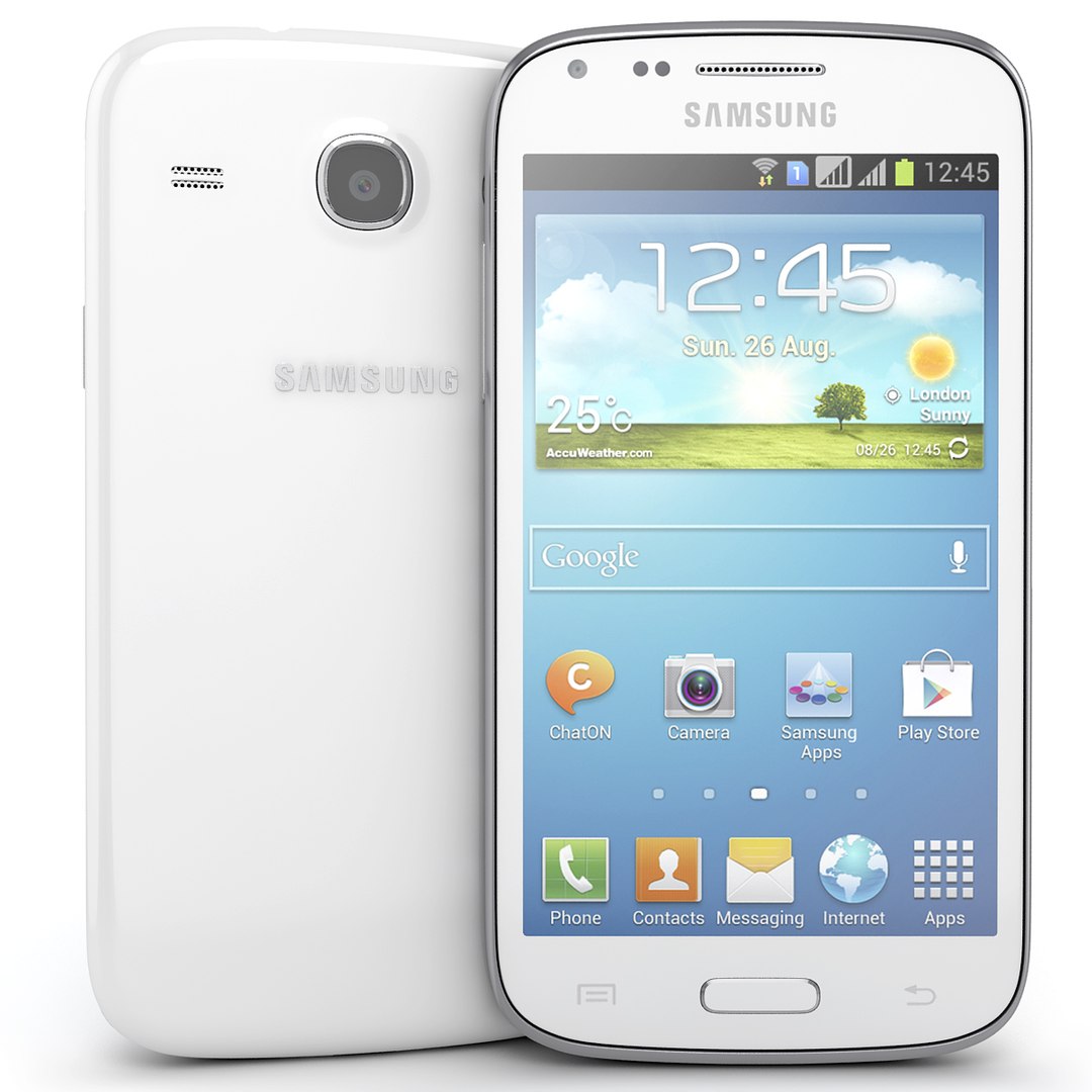 Samsung Galaxy Core Blue 3d 3ds