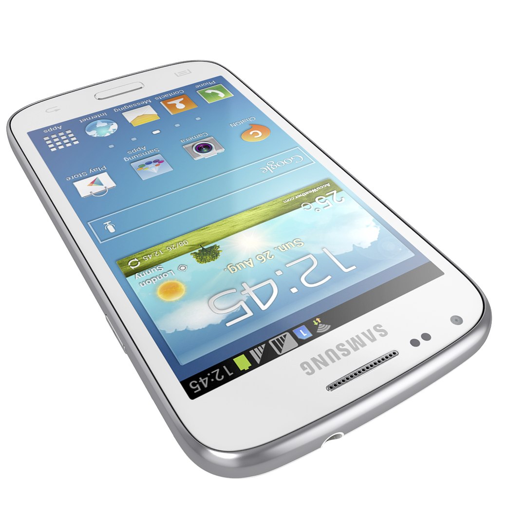 Samsung Galaxy Core Blue 3d 3ds