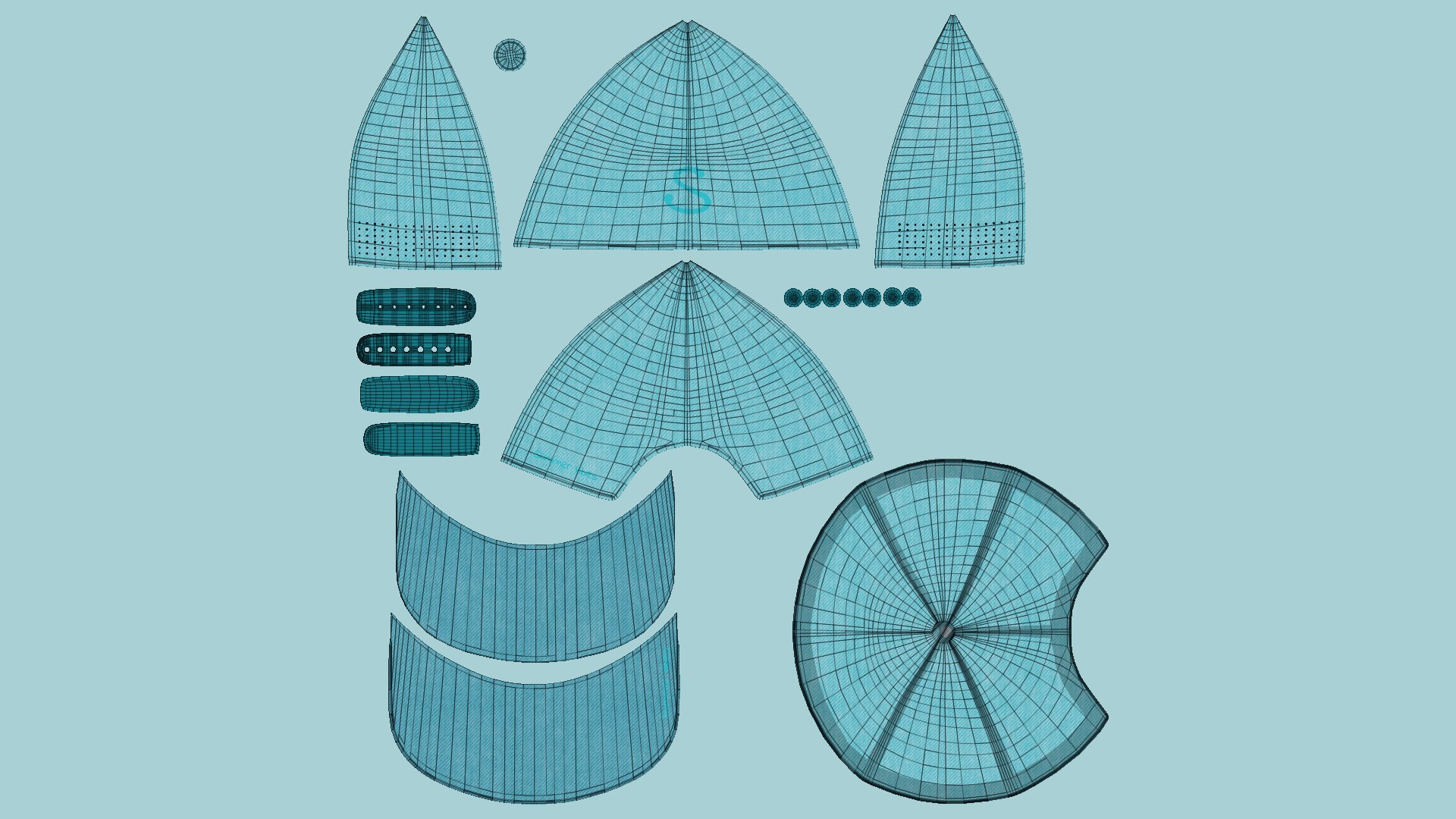 Cap A09 Light Blue - Character Fashion Design 3D model - TurboSquid 2095618