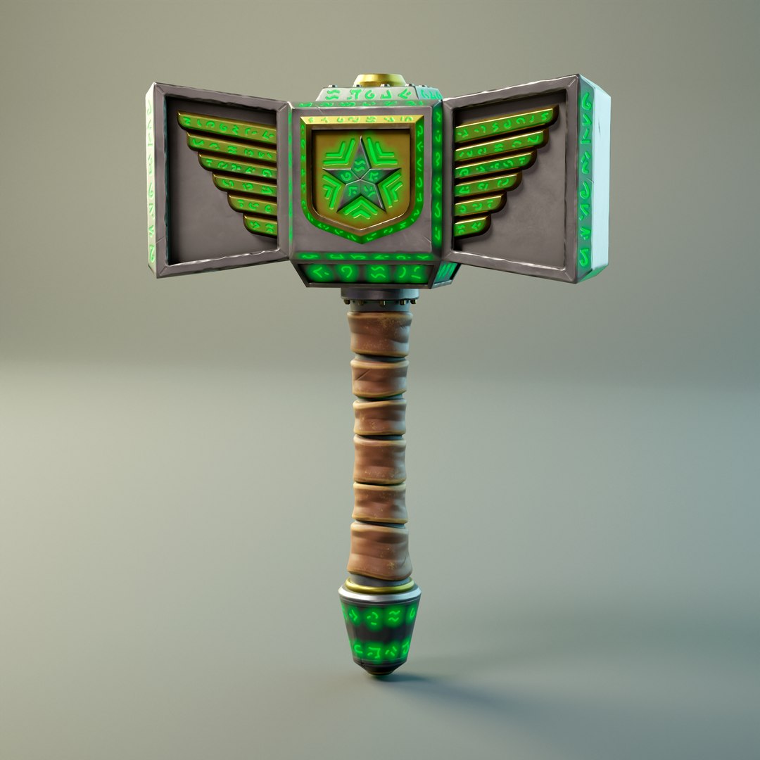 Fantasy Hammer 3D Model - TurboSquid 1832763