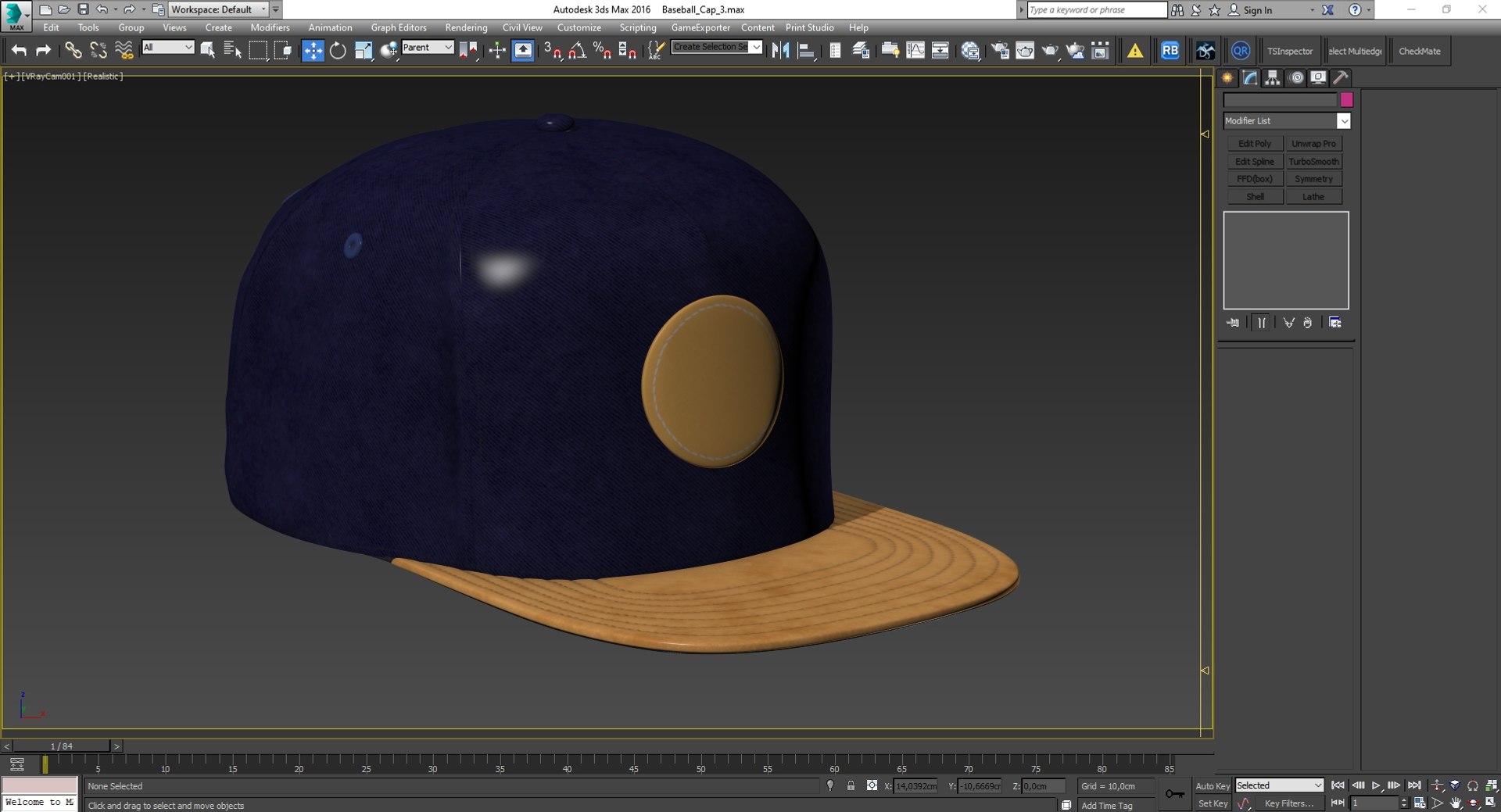 3D Baseball Cap Snapback model - TurboSquid 1853822