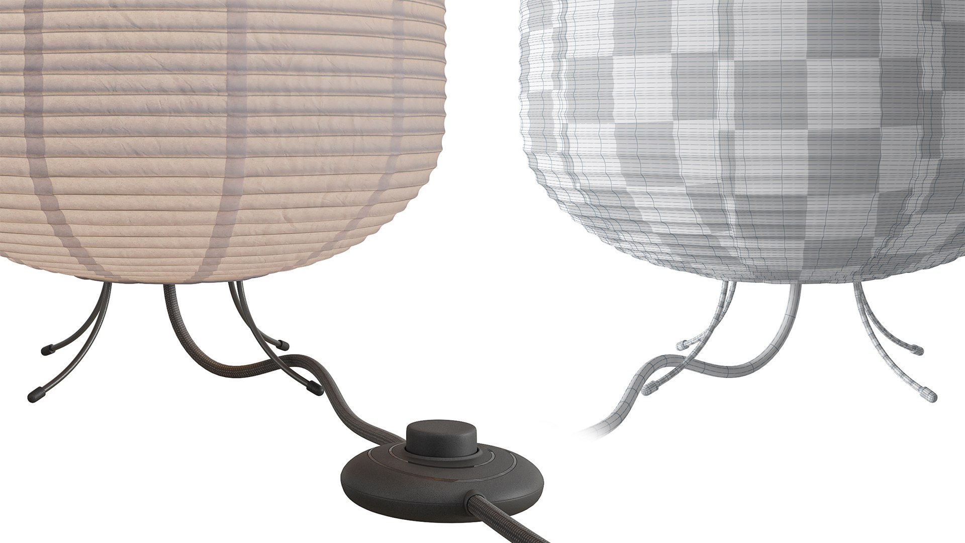 HM Rice Paper Floor Lamp 3D Model - TurboSquid 2195394