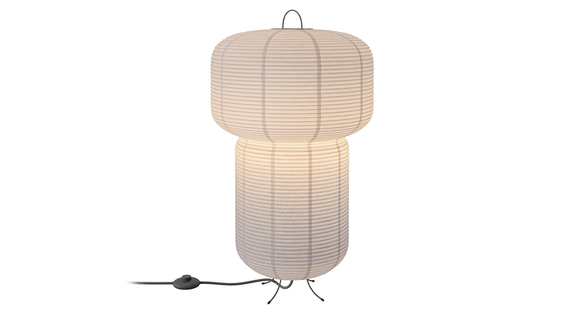 HM Rice Paper Floor Lamp 3D Model - TurboSquid 2195394