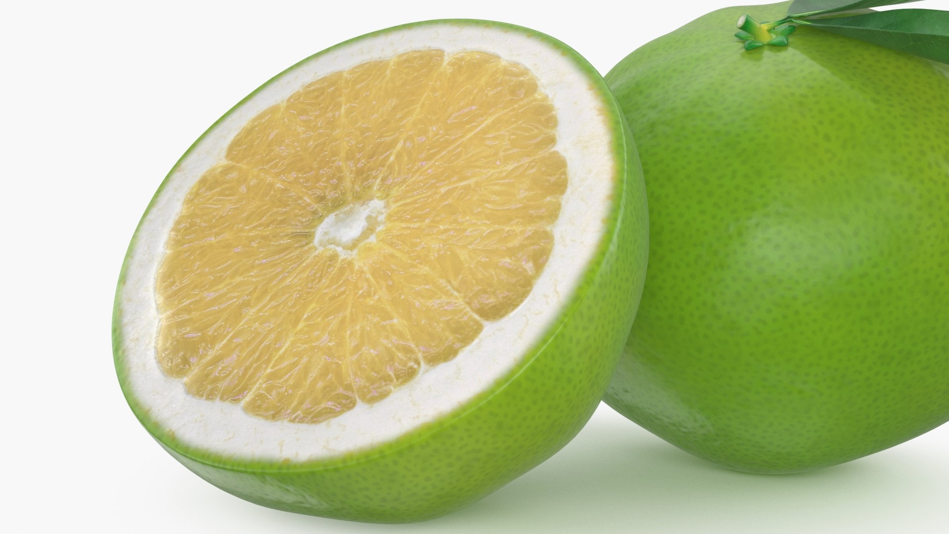 Realistic Grapefruit Pose 2 3d 3ds