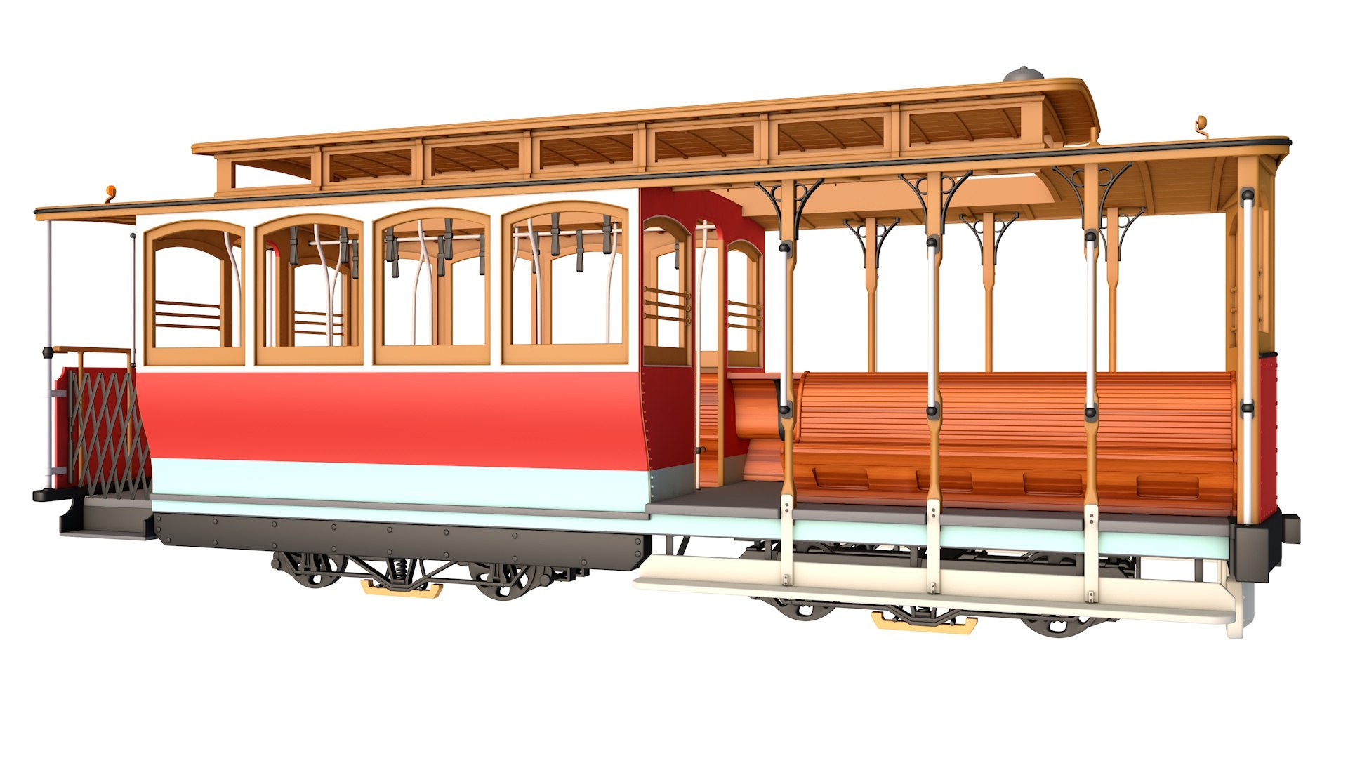 San Francisco Cable Car 3D model - TurboSquid 1768895