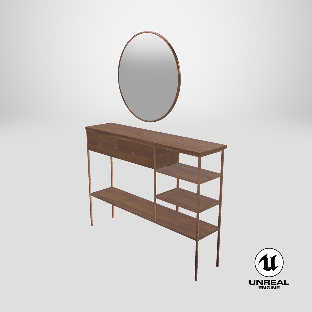 3D Console Table Model - TurboSquid 1446722