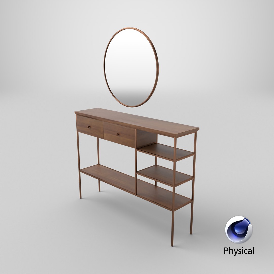 3D Console Table Model - TurboSquid 1446722