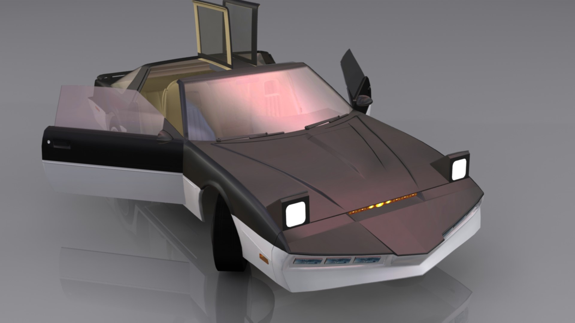 3D Cars KITT And KARR Knight Rider Model - TurboSquid 2263011