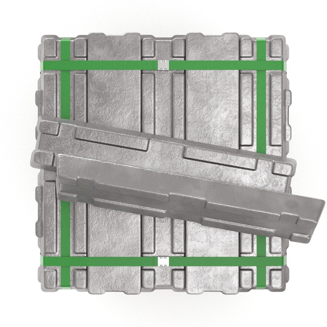 3D Alloy Ingot - TurboSquid 1421658