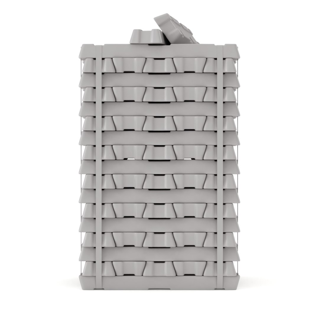 3D alloy ingot - TurboSquid 1421658