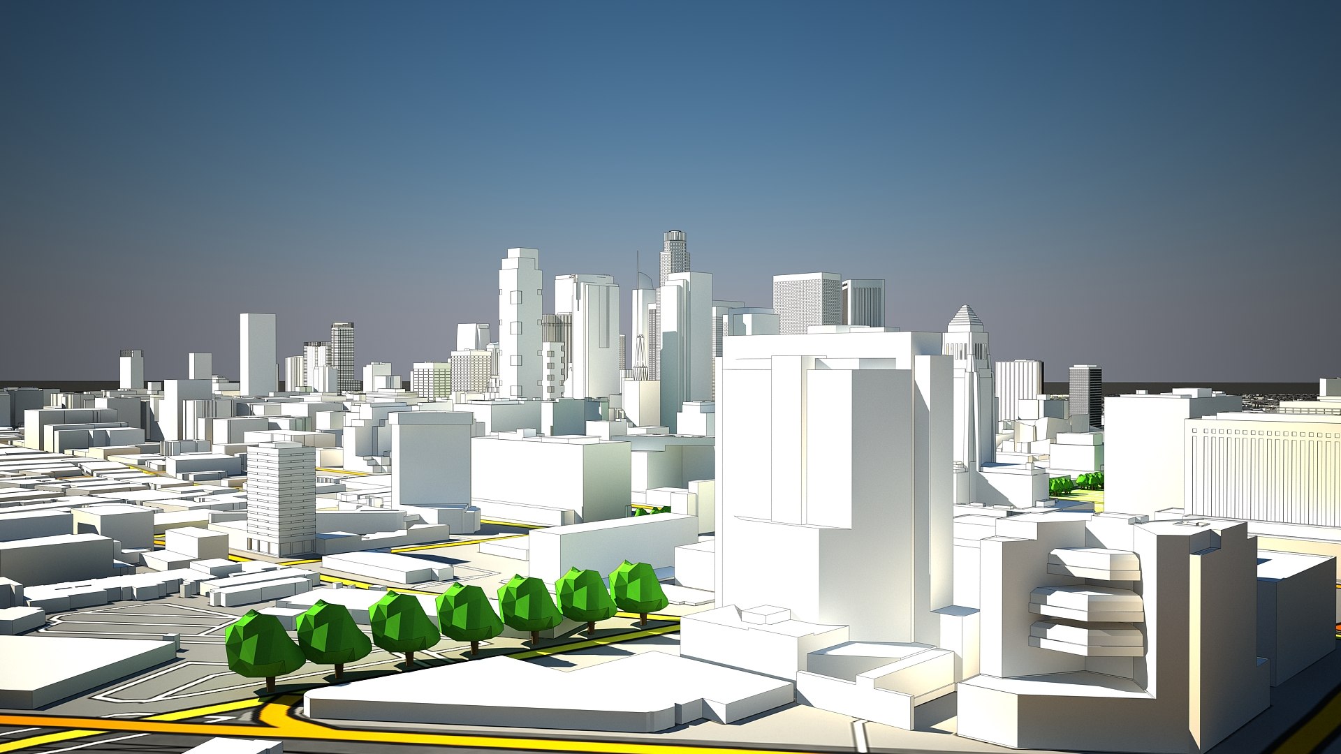 Los Angeles 3D Model - TurboSquid 1496188