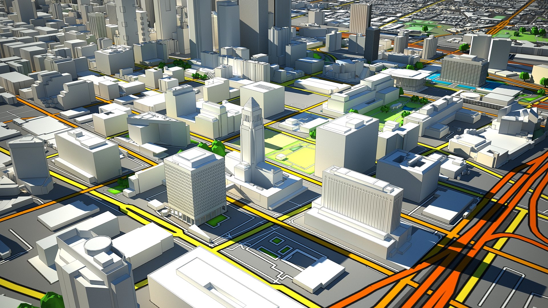 Los Angeles 3D Model - TurboSquid 1496188