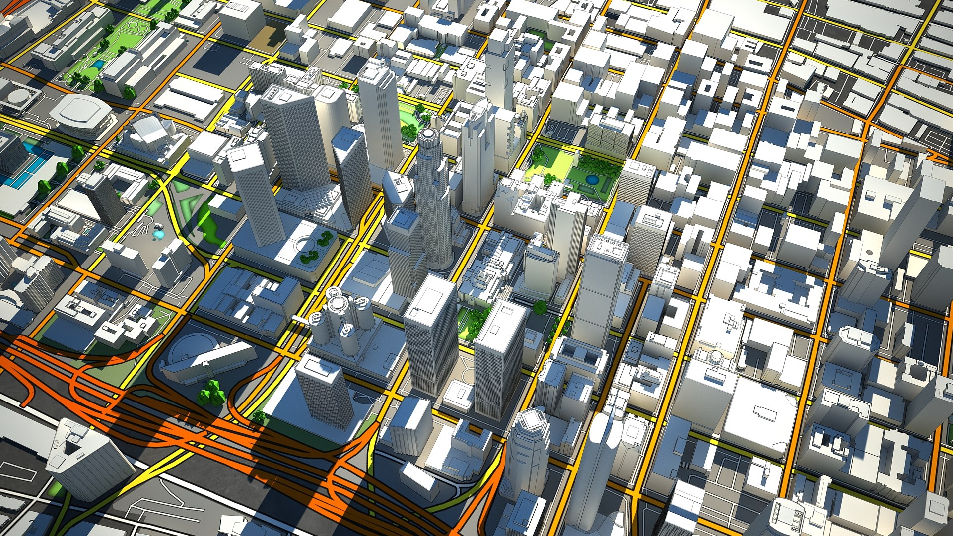 Los Angeles 3D Model - TurboSquid 1496188