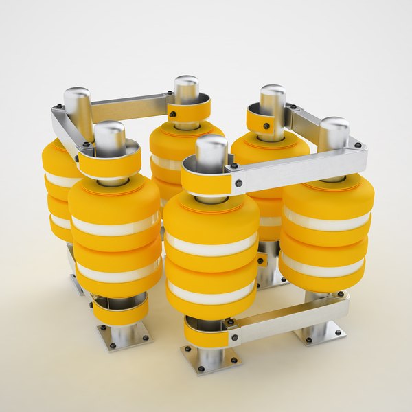 3D safety roller barrier 01 - TurboSquid 1641018
