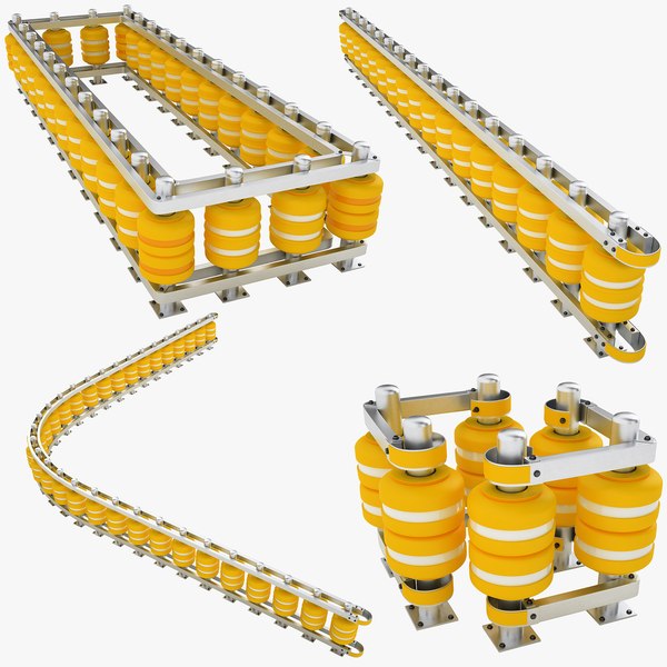 3D safety roller barrier 01 - TurboSquid 1641018