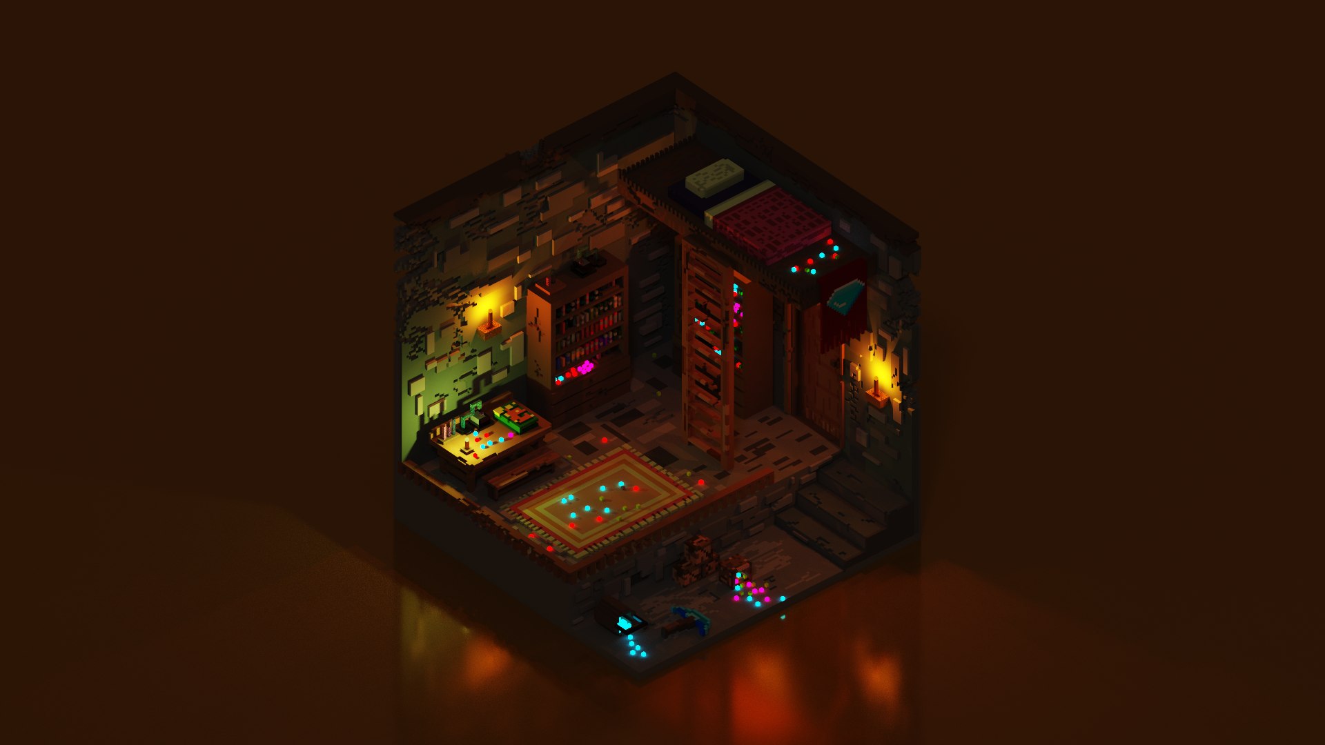 3D Voxel Gem Miner Room - TurboSquid 1751537