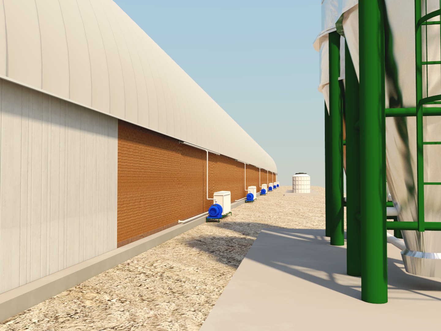 Industrial Poultry Farm House Model - TurboSquid 1154544