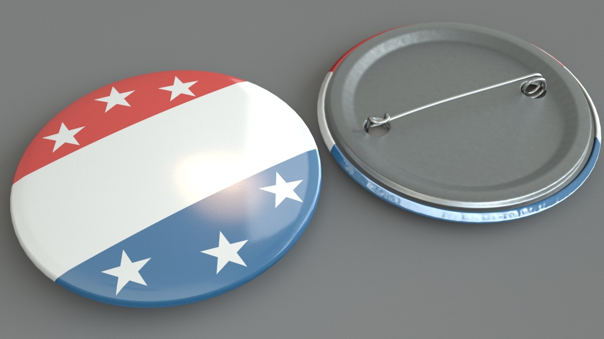 Election Button 3D - TurboSquid 1627581