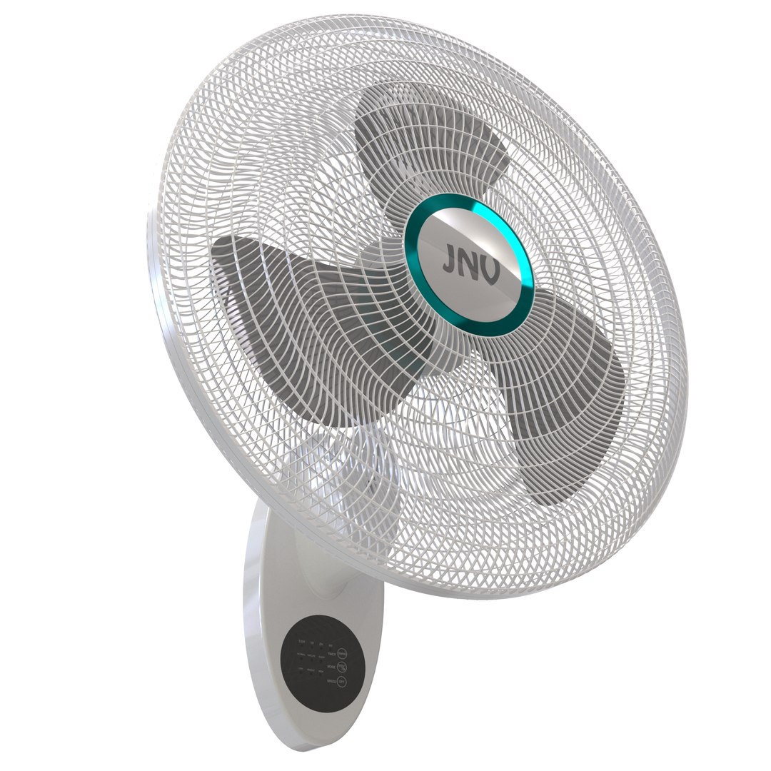002 White Plastic Wall Fan Model - TurboSquid 2068666