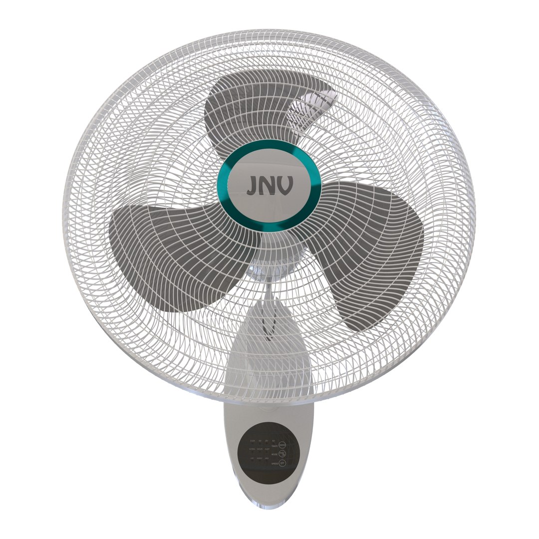 002 White Plastic Wall Fan Model - TurboSquid 2068666