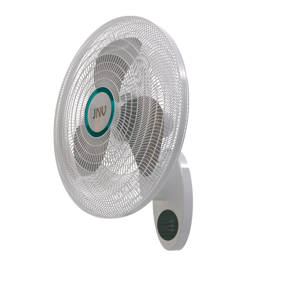 002 White Plastic Wall Fan Model - TurboSquid 2068666