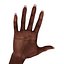 female hand african american 3d model