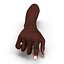 female hand african american 3d model
