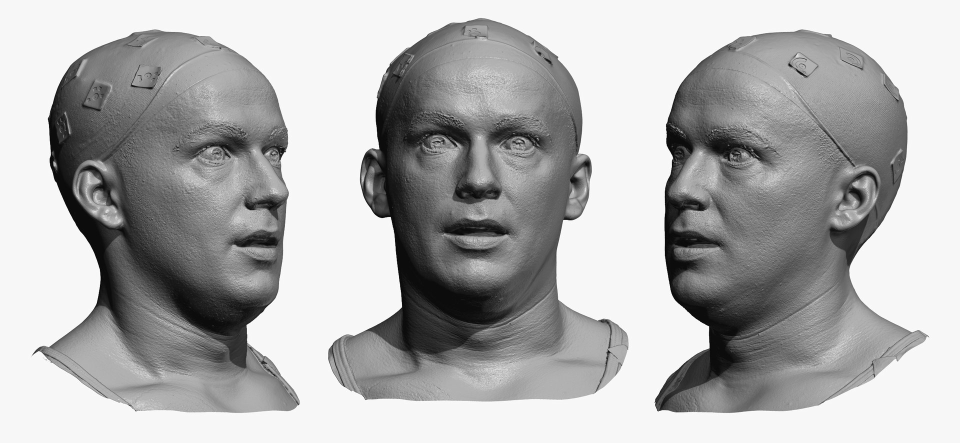 Marcus human head pose 3D model - TurboSquid 1610755