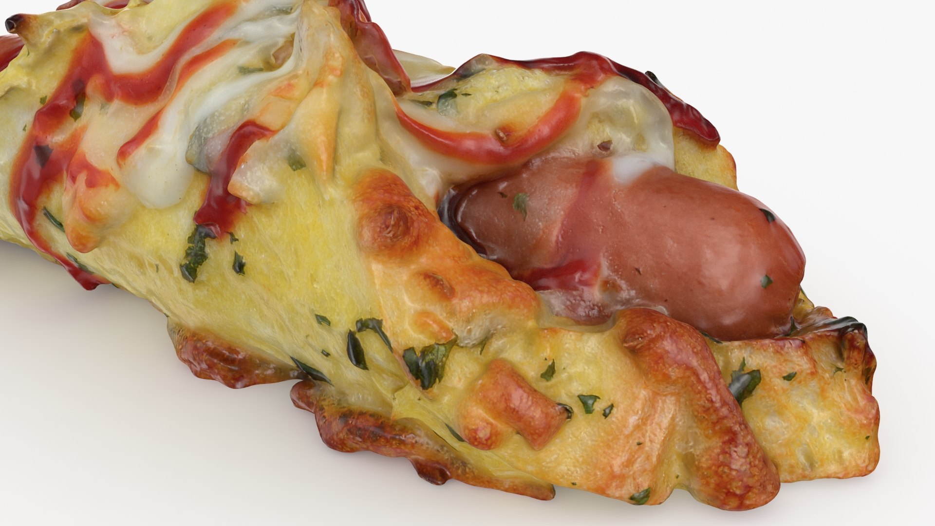 3D Sausage Bread Model - TurboSquid 2165825