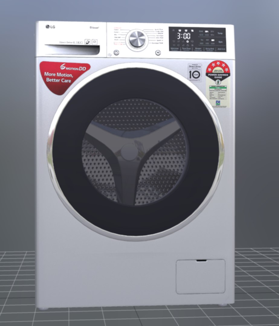 3D LG 6 Kg Fully-Automatic Front Loading Washing Machine 5 Star - TurboSquid 2143686