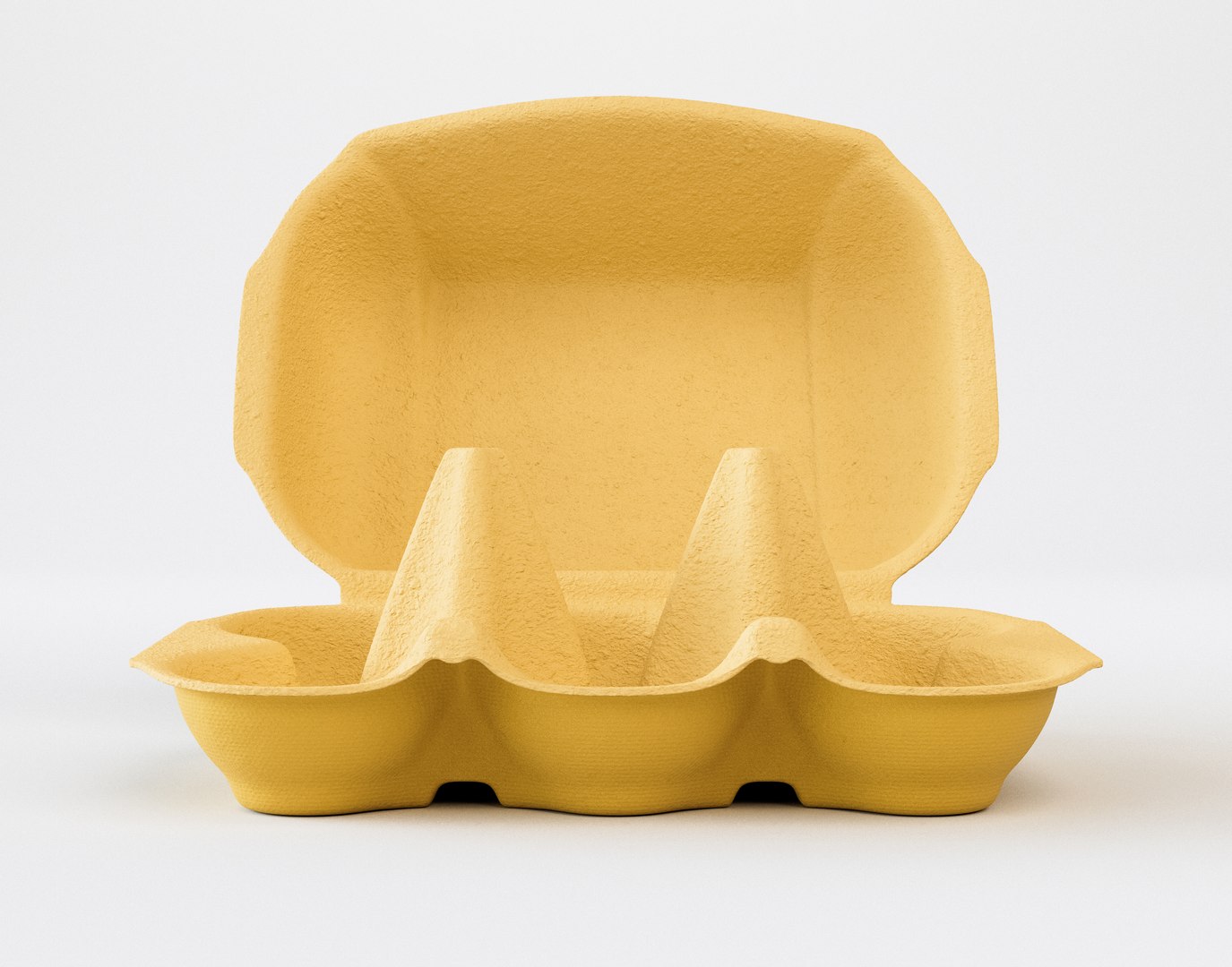 Egg Box Half Dozen Model - TurboSquid 2248609