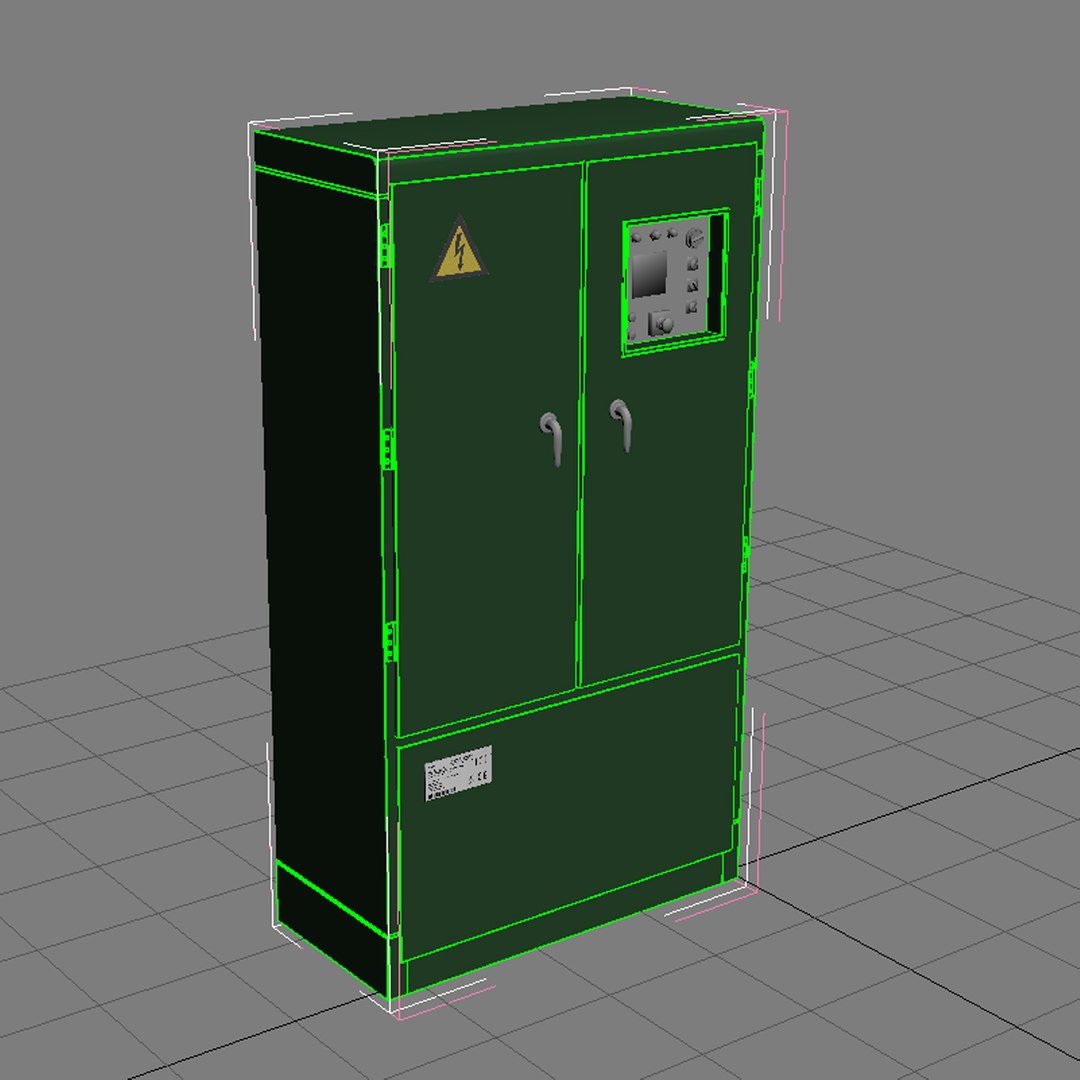 Electric Cabinets 3d Model
