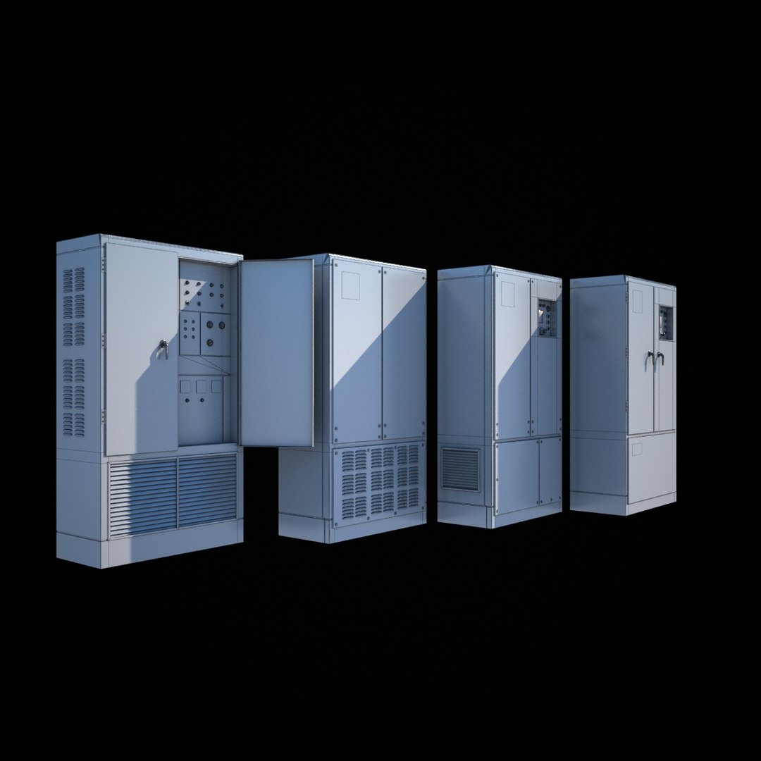 Electric Cabinets 3d Model