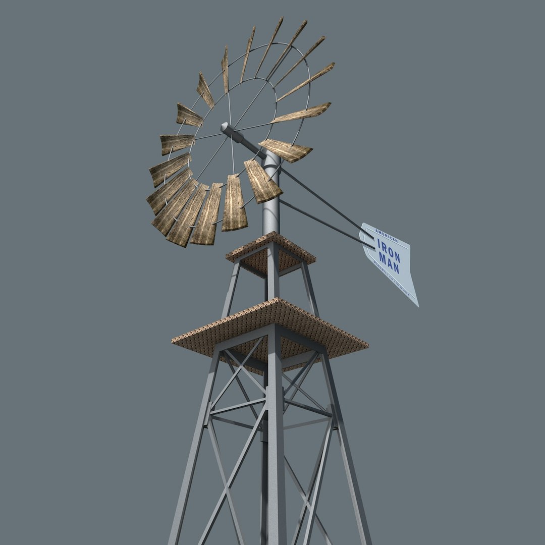 windmill wood obj
