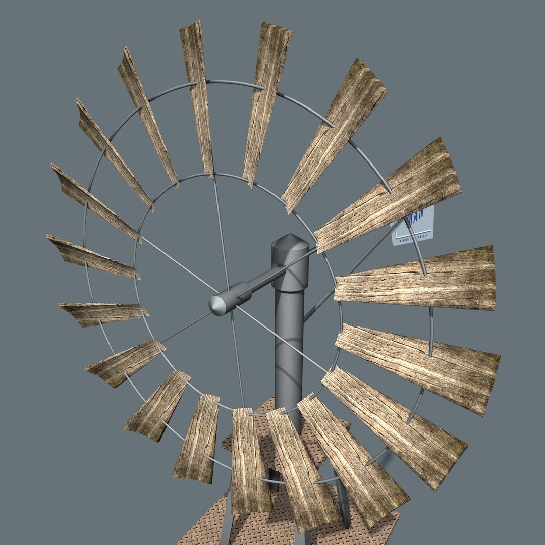 windmill wood obj