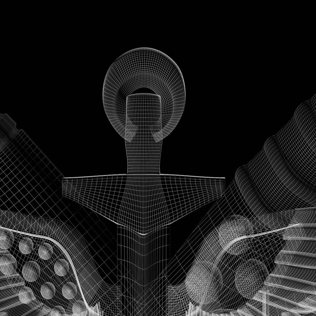 Icon Wing Anchor Gun Antimony Bullet For Milling On A CNC Machine 3D ...