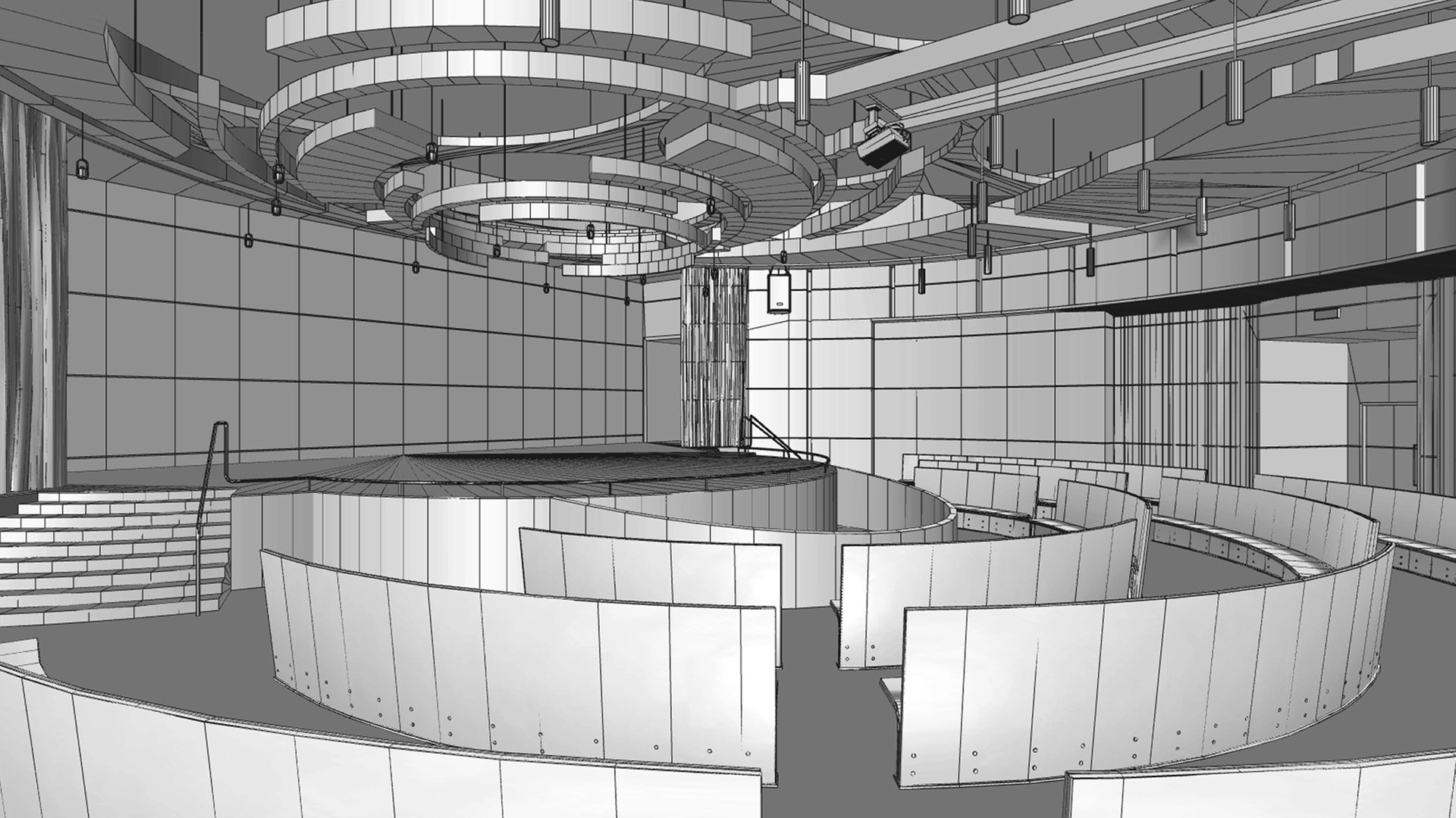 3D Auditorium 03 Model - TurboSquid 2048569