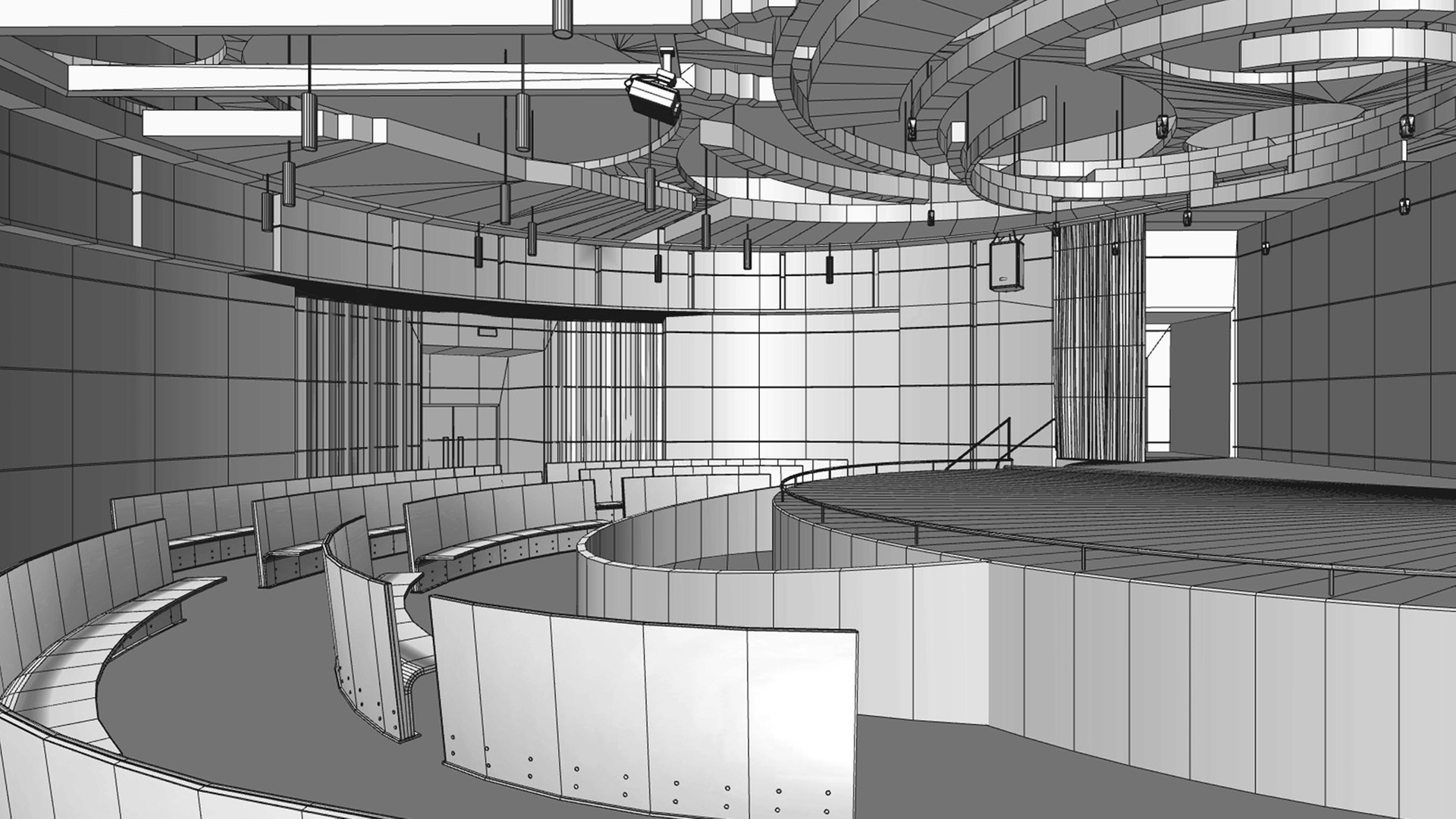 3D Auditorium 03 Model - TurboSquid 2048569