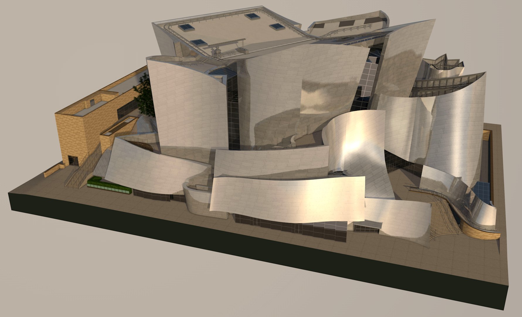 3D Model Walt Disney Concert Hall - TurboSquid 2332592