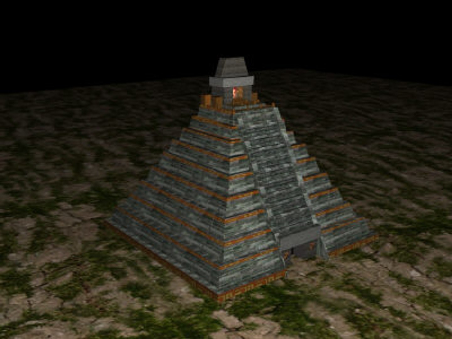 Aztec Pyramid 3d Model