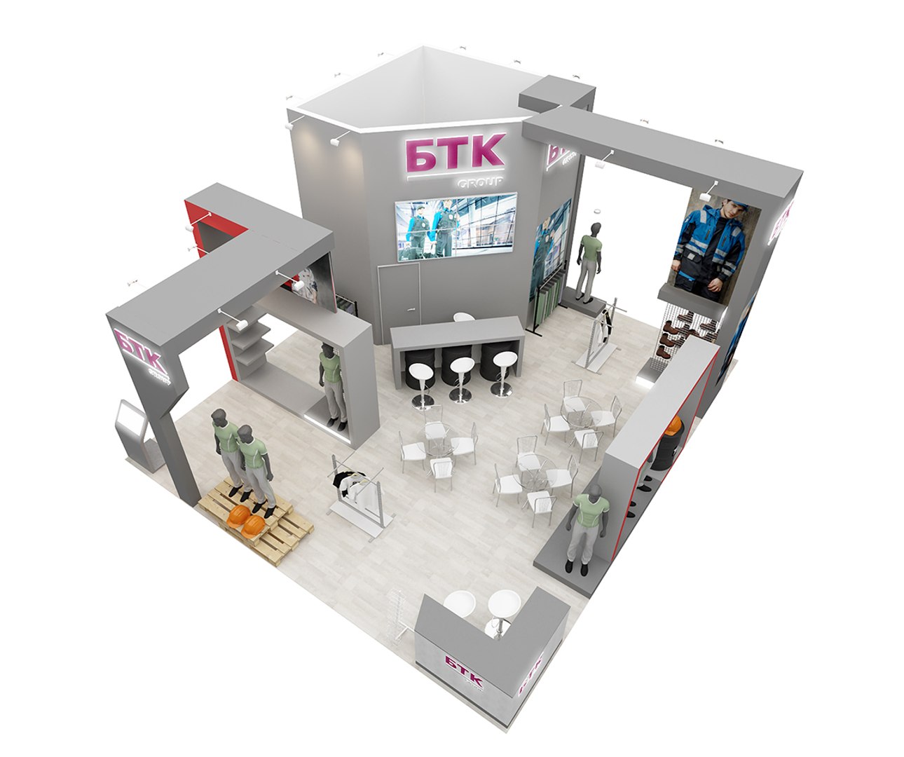 Octanorm booth 3D model - TurboSquid 1600892