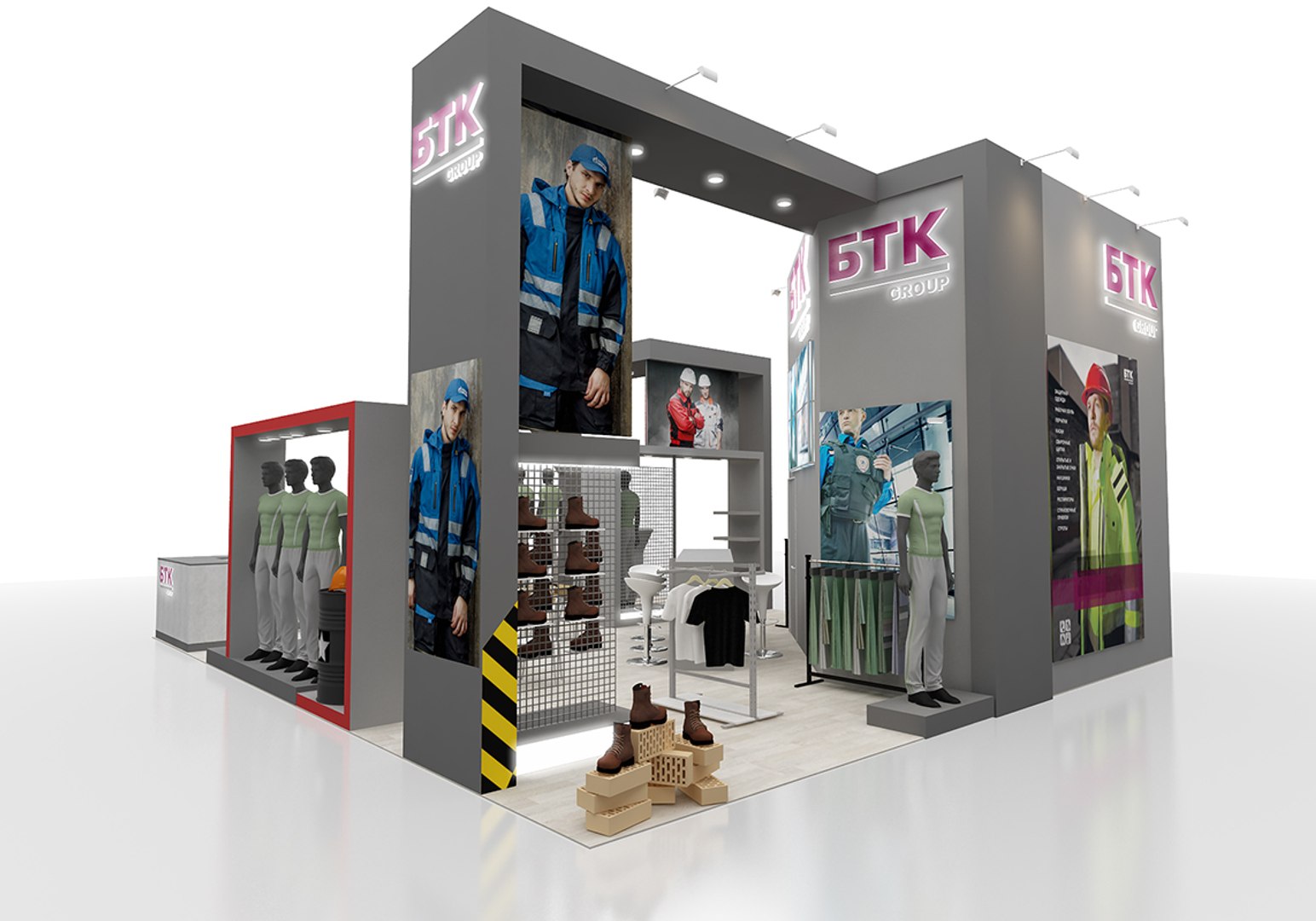 Octanorm booth 3D model - TurboSquid 1600892