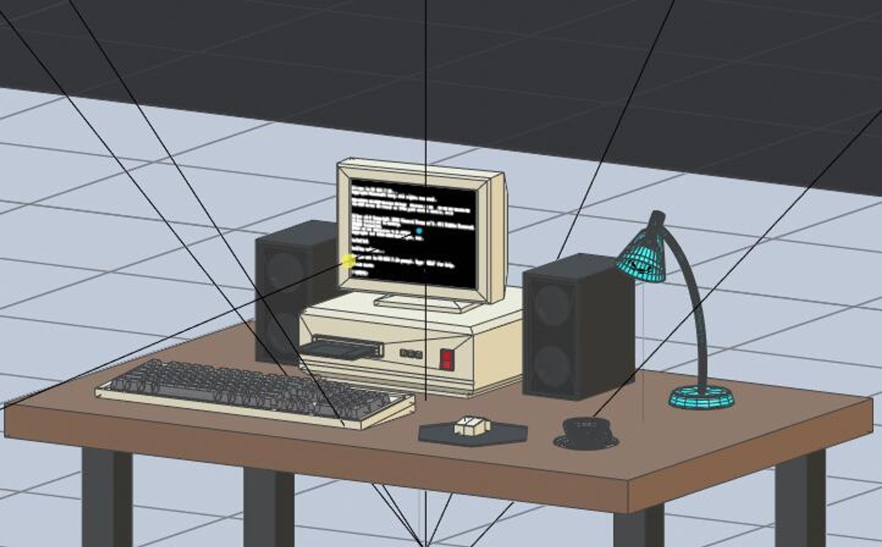 3D Cartoon Vintage Computer - TurboSquid 1592516